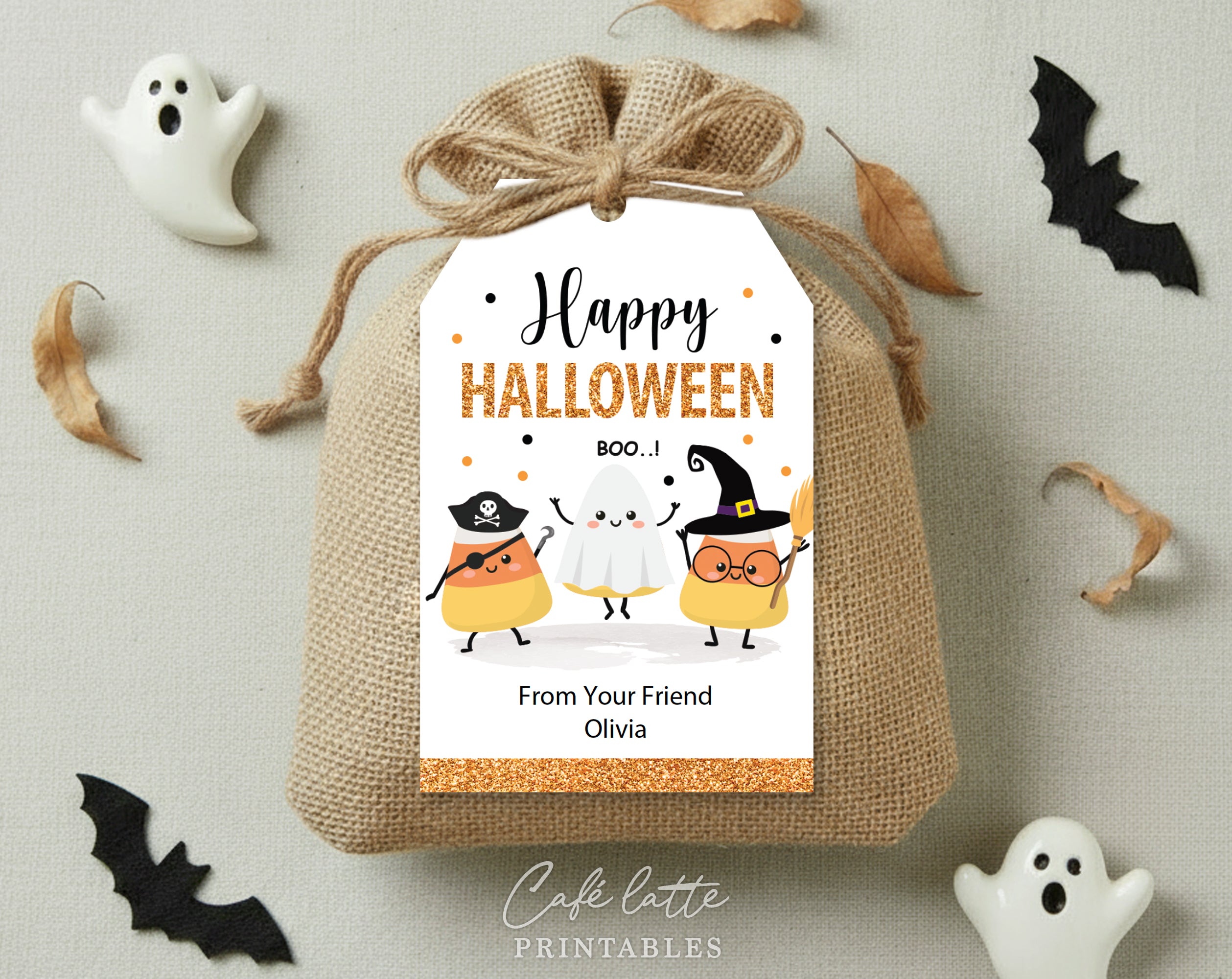 Halloween Gift Tags Printable - Candy Corn Gift Tags Editable Template ...