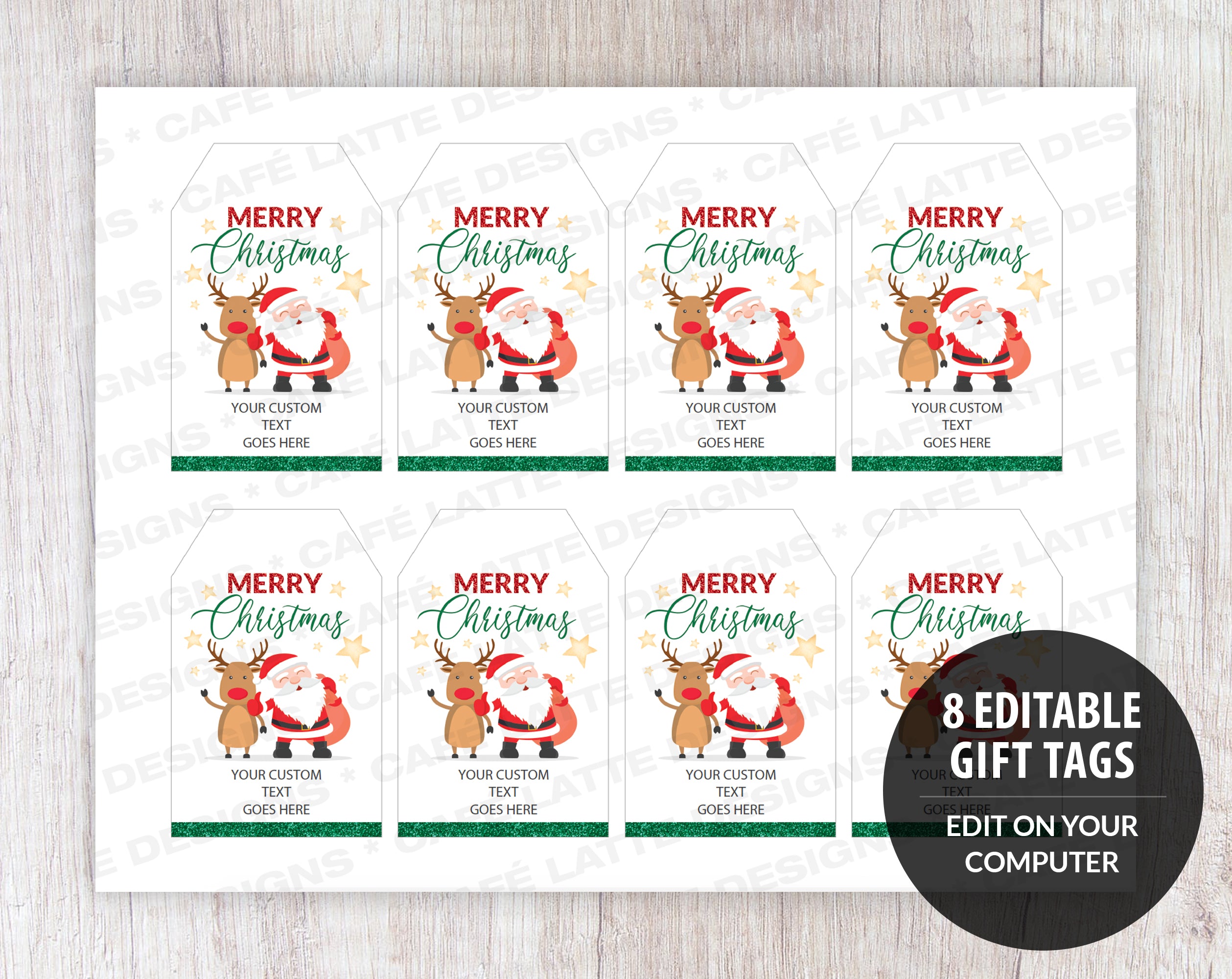 Editable Christmas Gift Tags